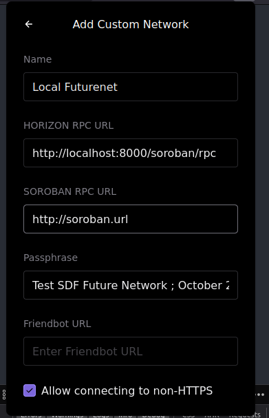 Soroban Rpc Url Does Not Get Saved · Issue 990 · Stellarfreighter