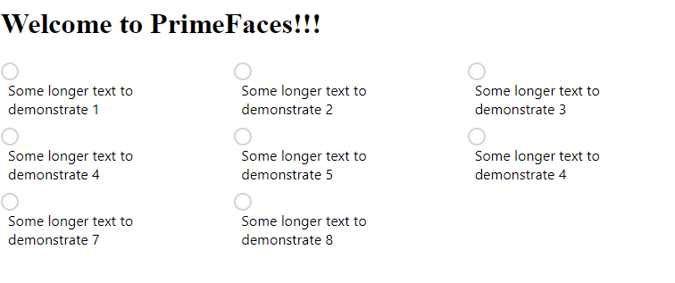 SelectOneRadio: with flex layout - align of radio and label with longer texts · Issue #10318 ...