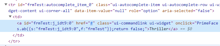 AutoComplete: child commandLink doesn't invoke action · Issue #10506 · primefaces/primefaces ...