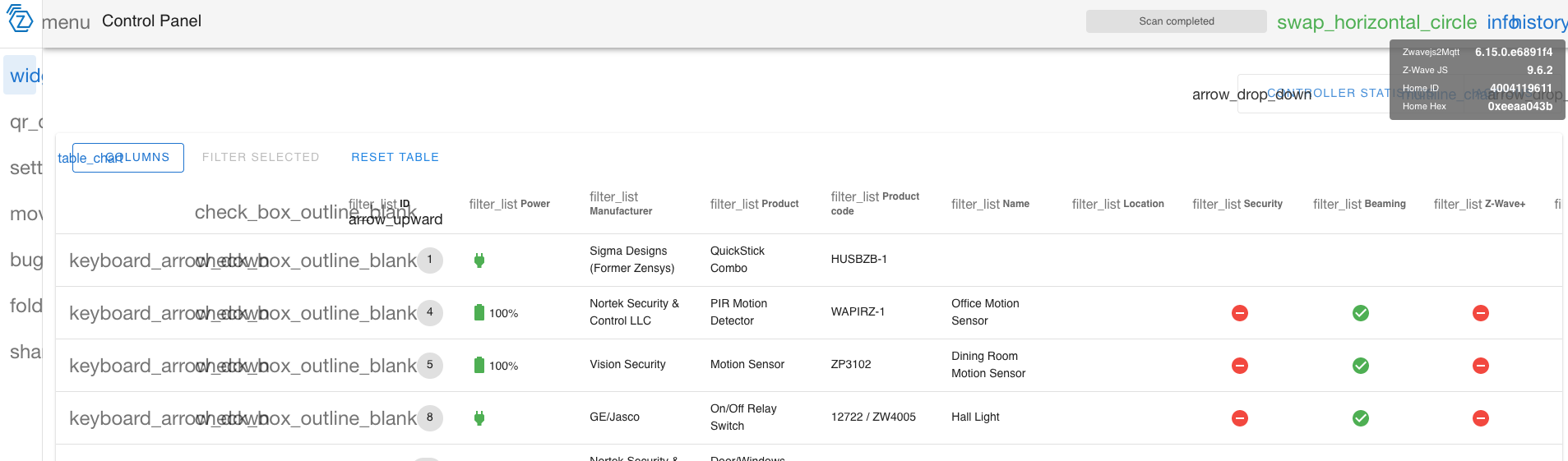 Icons Dissapeared · Issue 2574 · Zwave Jszwave Js Ui · Github 