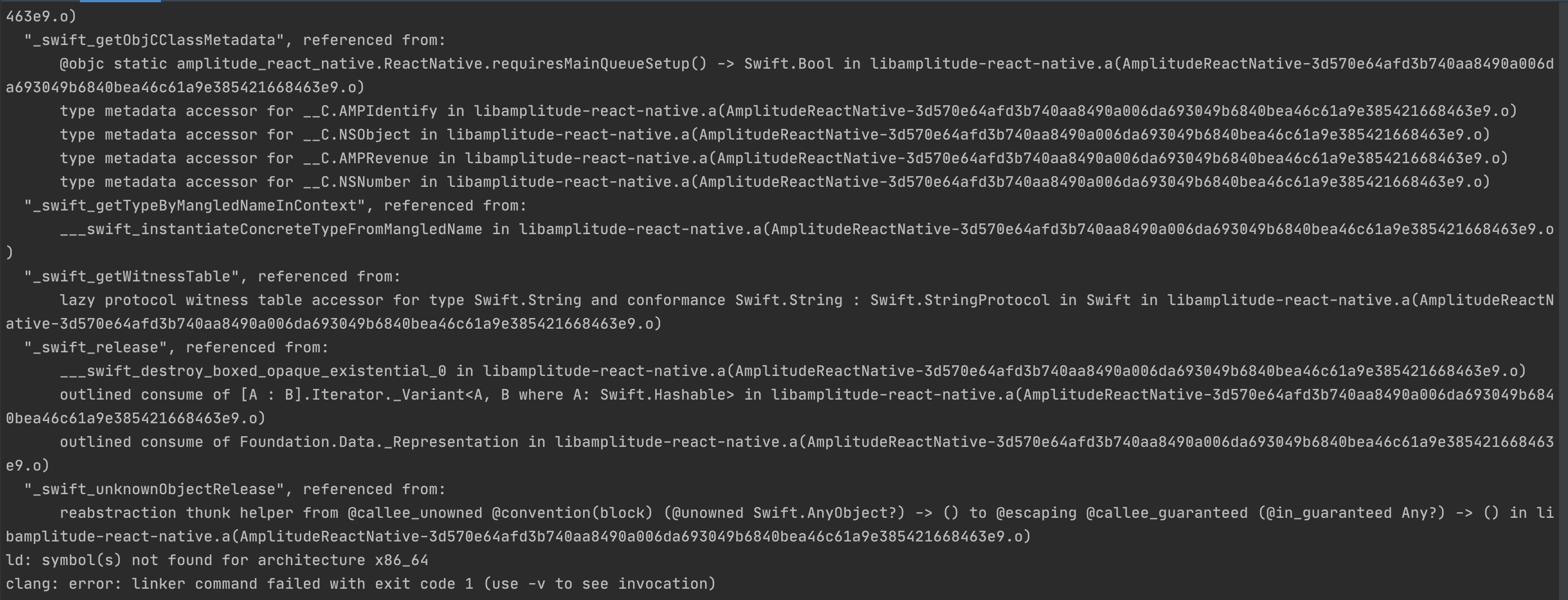 Unable To Determine Swift Version For The Following Pods · Issue 52 · Amplitude Amplitude