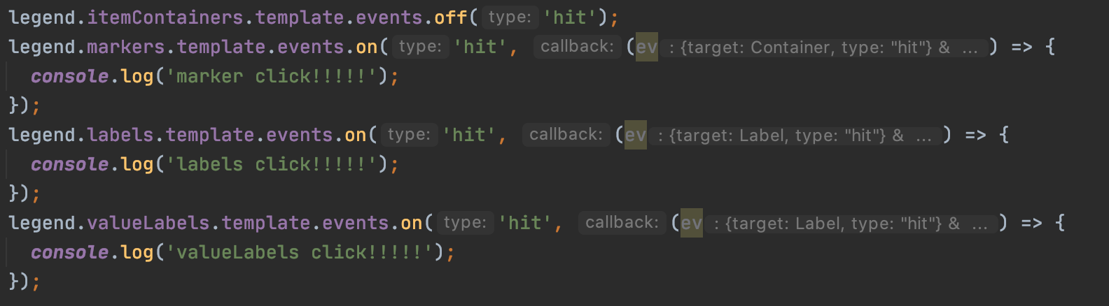 Legent marker event · Issue #3924 · amcharts/amcharts4 · GitHub