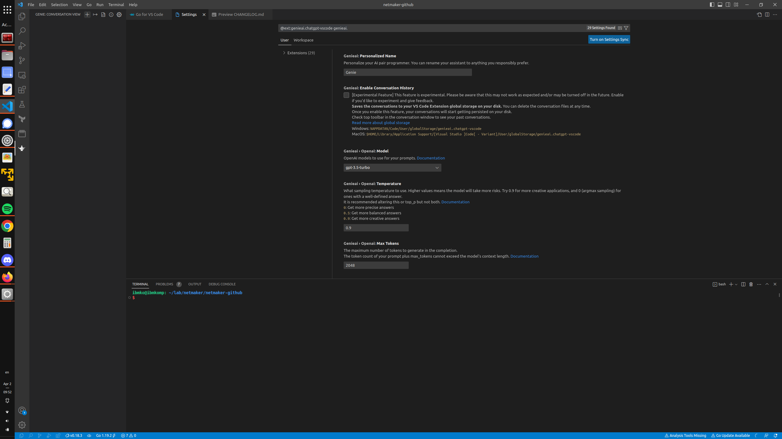 Start A New Chat Button Has No Effect · Issue 45 · Ai Genie Chatgpt Vscode · Github