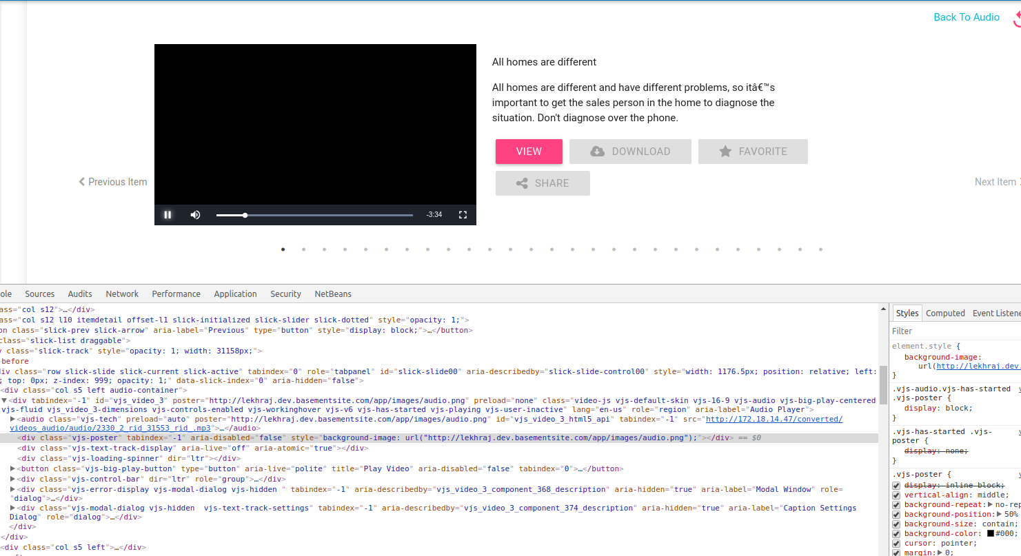 Audio File not showing the poster · Issue #4571 · videojs/video.js · GitHub
