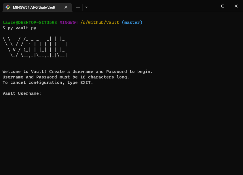 Github Lawzeem Vault A Localized Password Manager