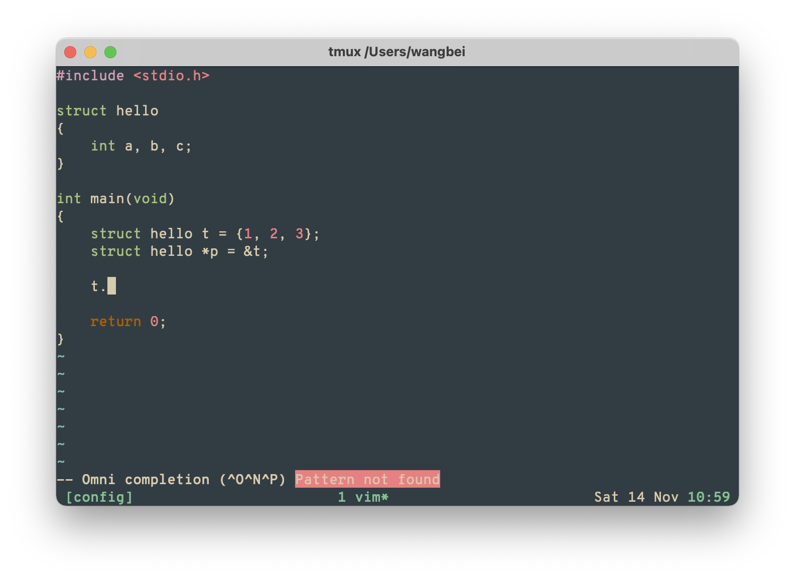 Omni-completion for C structure members not work · Issue #7292 · vim/vim · GitHub