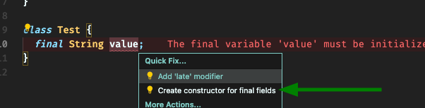 Option To Generate Enum Constructor In Code Action Pop Up · Issue 52601 · Dart Langsdk · Github