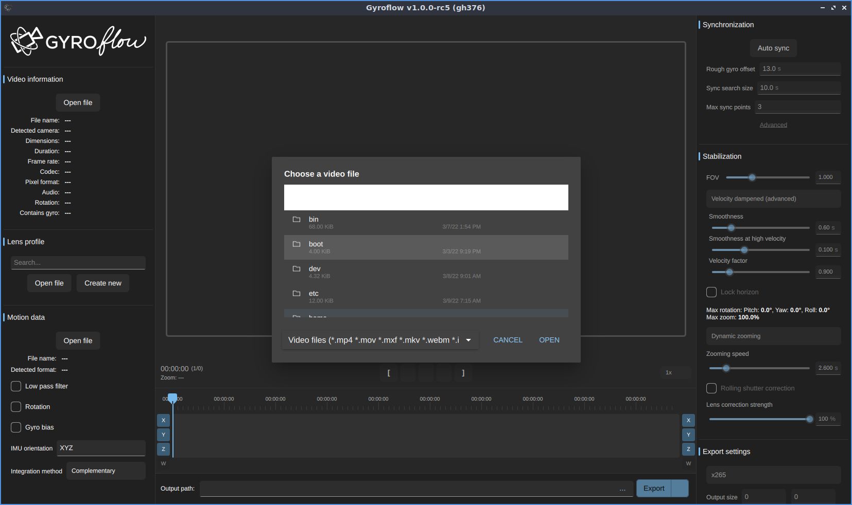 Linux 1.0rc1 appimage missing features · Issue #134 · gyroflow/gyroflow · GitHub