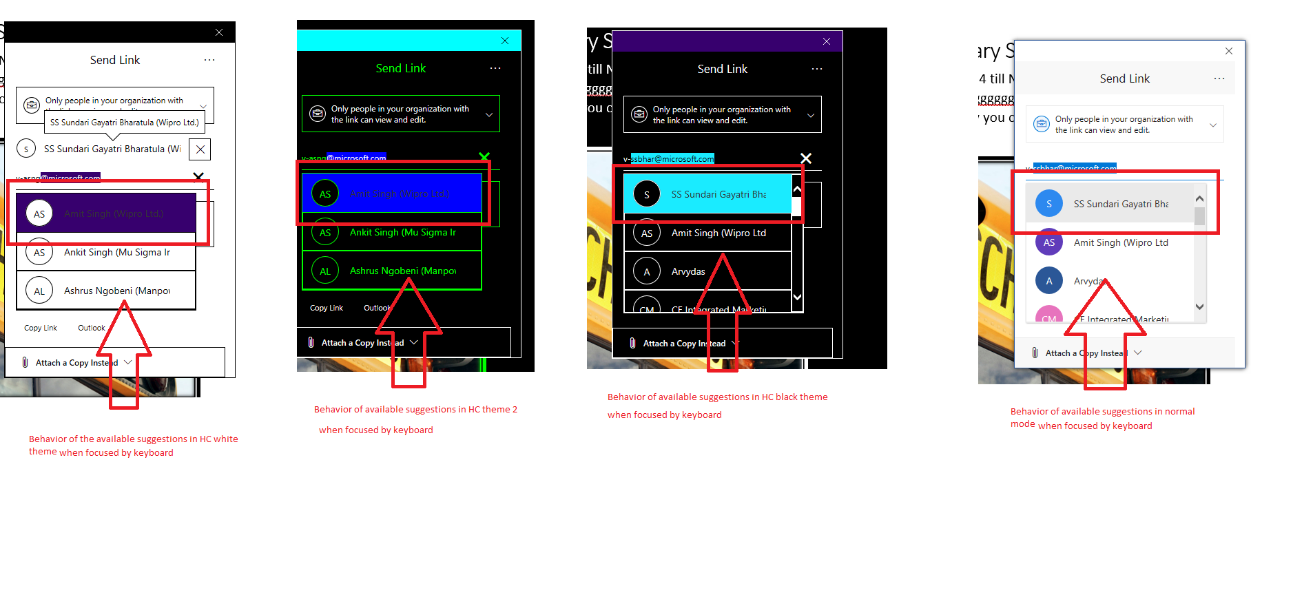 PeoplePicker suggestions not adopting high contrast colors · Issue #4875 · microsoft/fluentui ...