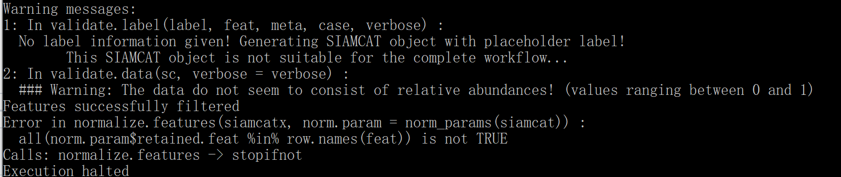 Can the function "normalize.features" be applied to normalize only one ...