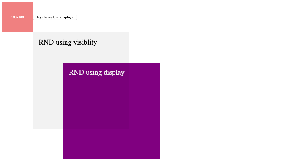 display none will affect transform x and y permanently · Issue #711 · bokuweb/react-rnd · GitHub