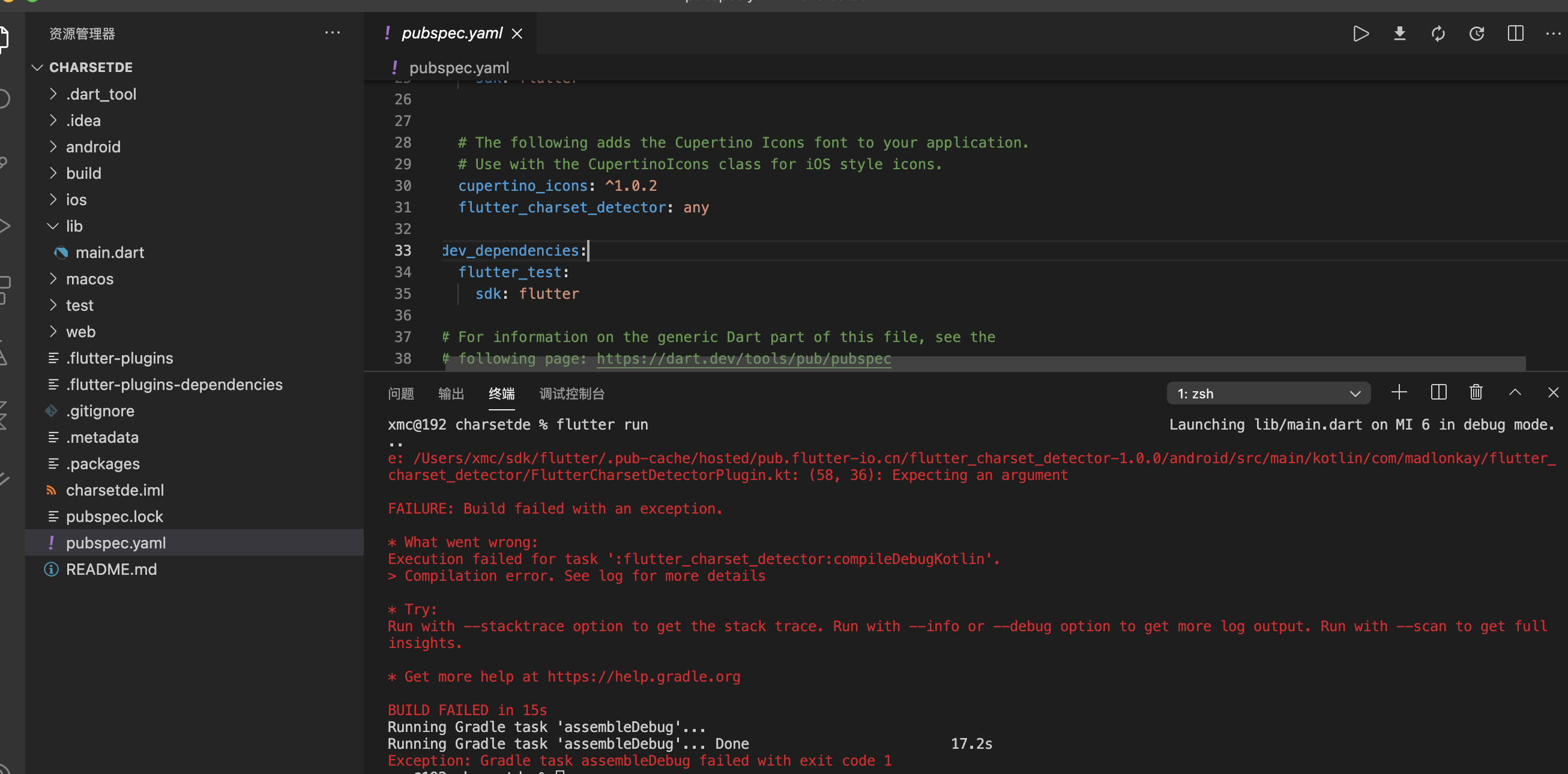 "Expecting an argument" error when building · Issue #1 · amake/flutter_charset_detector · GitHub