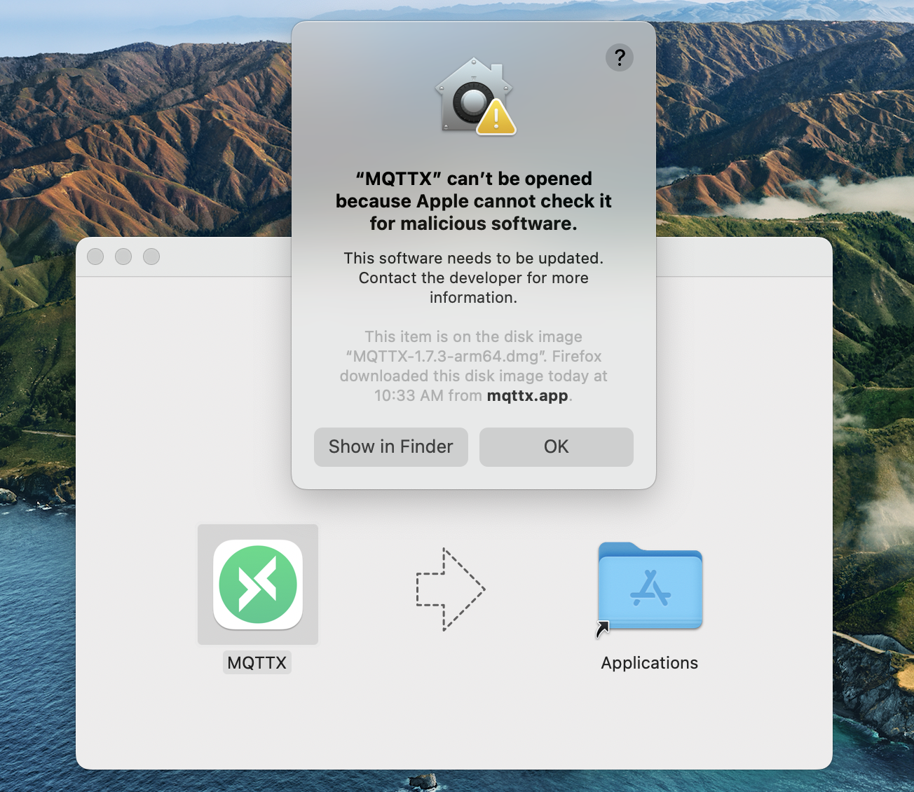 Not Working in New Mac-book M1 · Issue #931 · emqx/MQTTX · GitHub