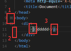 vscode comes with the code to fold / shrink line / change the ...