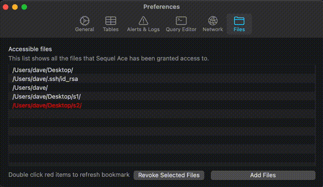 Add Files button does not work with red bookmarks · Issue #1239 · Sequel-Ace/Sequel-Ace · GitHub