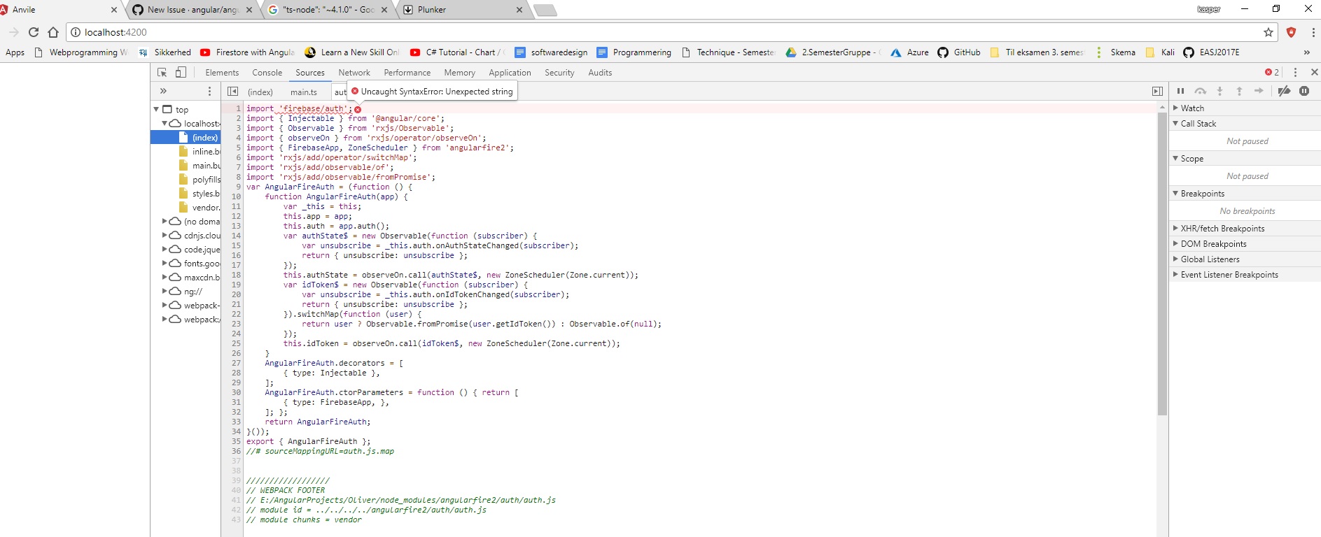 Error Typeerror App Auth Is Not A Function · Issue 1589 · Angular