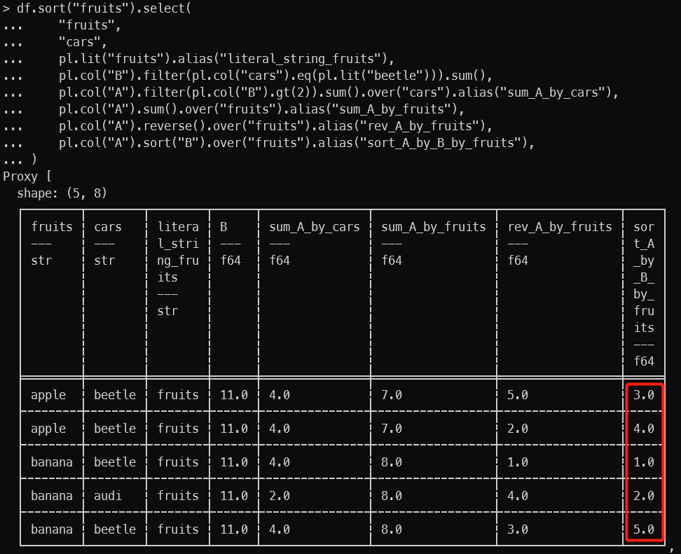 Different result of the example code. · Issue #4169 · pola-rs/polars ...