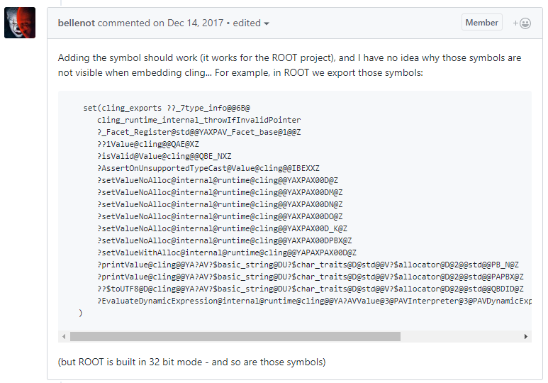 Windows build error! · Issue #223 · root-project/cling · GitHub