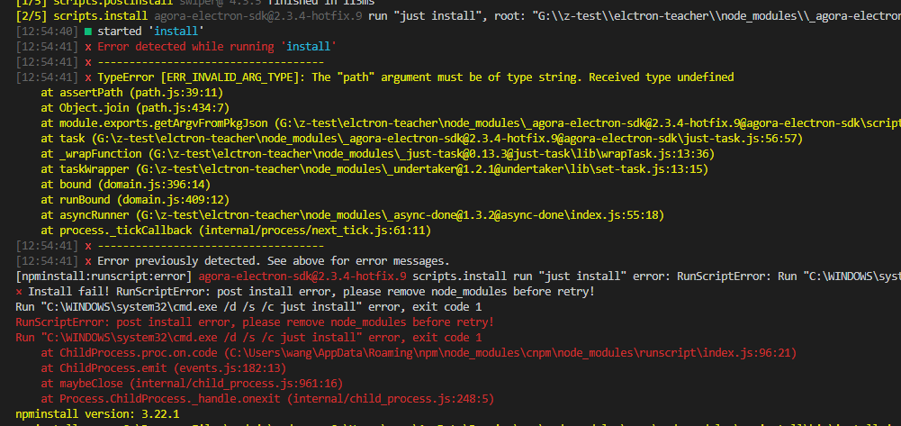 卡住了 集成sdk报错 · Issue #18 · AgoraIO-Community/Agora-Electron-Quickstart · GitHub
