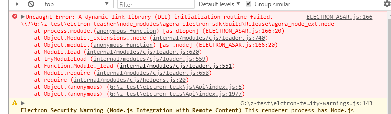 卡住了 集成sdk报错 · Issue #18 · AgoraIO-Community/Agora-Electron-Quickstart · GitHub