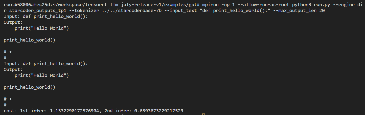 TensorRT-LLM对starcoder7b模型无加速效果 (Hackathon 2023) · Issue #98 · NVIDIA/trt-samples-for-hackathon ...