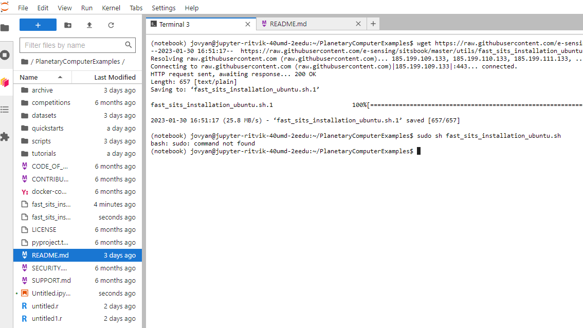 Installation error for sits package on MPC · Issue #905 · e-sensing/sits · GitHub