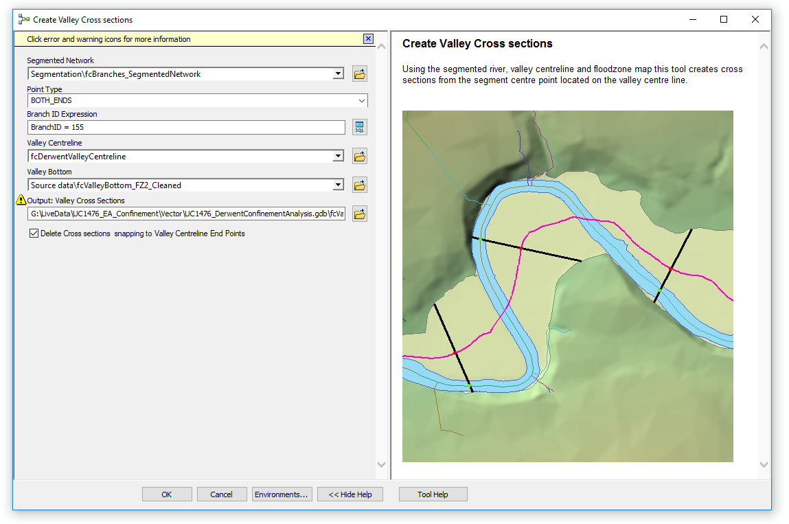 Creating valley cross sections · Issue #44 · Riverscapes/ConfinementTool · GitHub