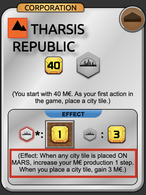 Tharsis Republic bonus not applying · Issue #5132 · terraforming-mars/terraforming-mars · GitHub