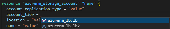 Autocomplete in the expression token "${}" · Issue #974 · hashicorp/terraform-ls · GitHub