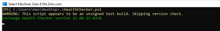 [Issue] - HealthChecker script 21.08.23.1326 does not run · Issue #724 · microsoft/CSS-Exchange ...