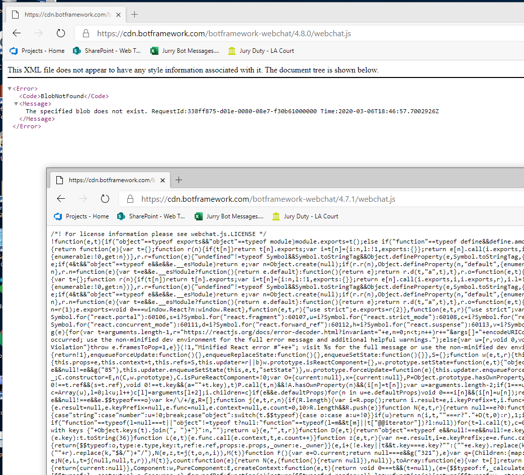 Subresource Integrity Problem · Issue 2984 · Microsoft Botframework Webchat · Github