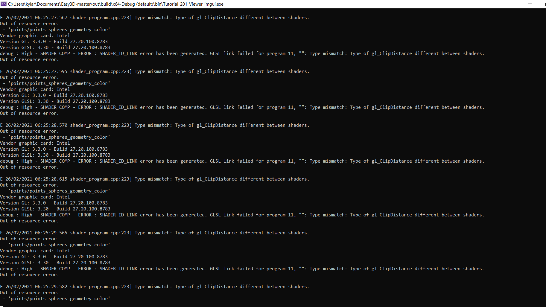 Shader link error · Issue #64 · LiangliangNan/Easy3D · GitHub
