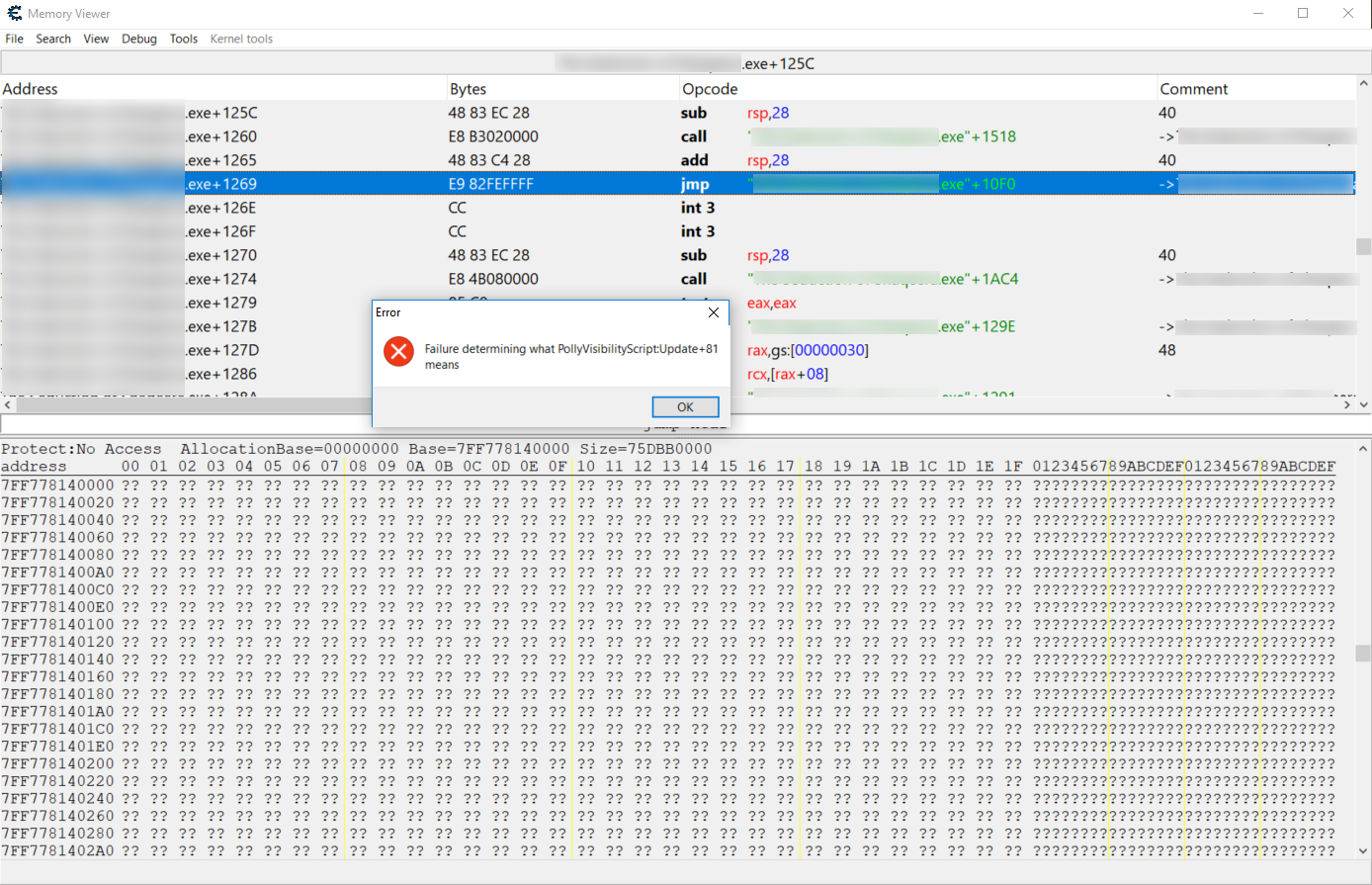"Failure determining what O...:invoke_void__this___DamageDealer ...