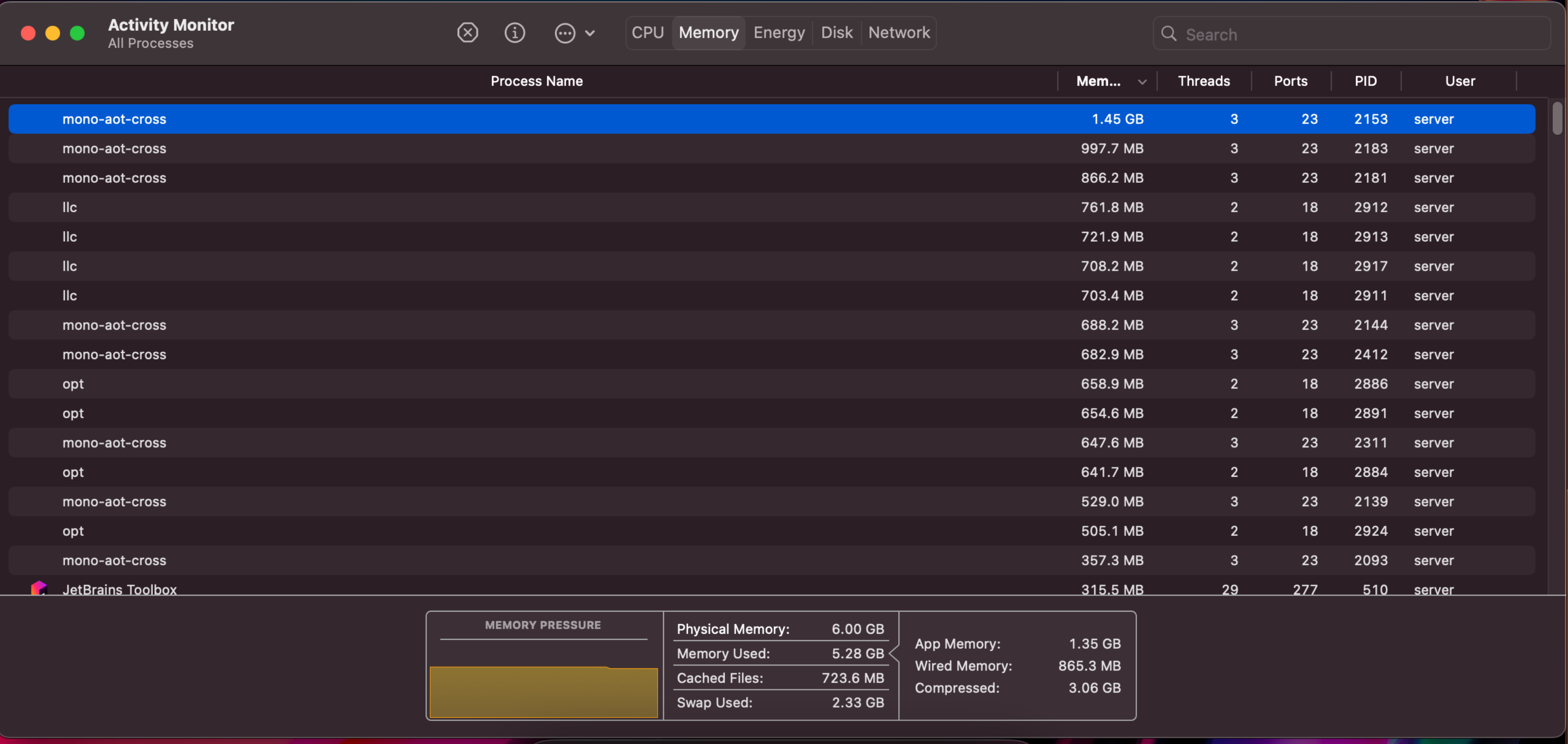 Building Ios Projects With Aot And Llvm Enabled Consumes All Cpu Cores And Makes System Unusable 