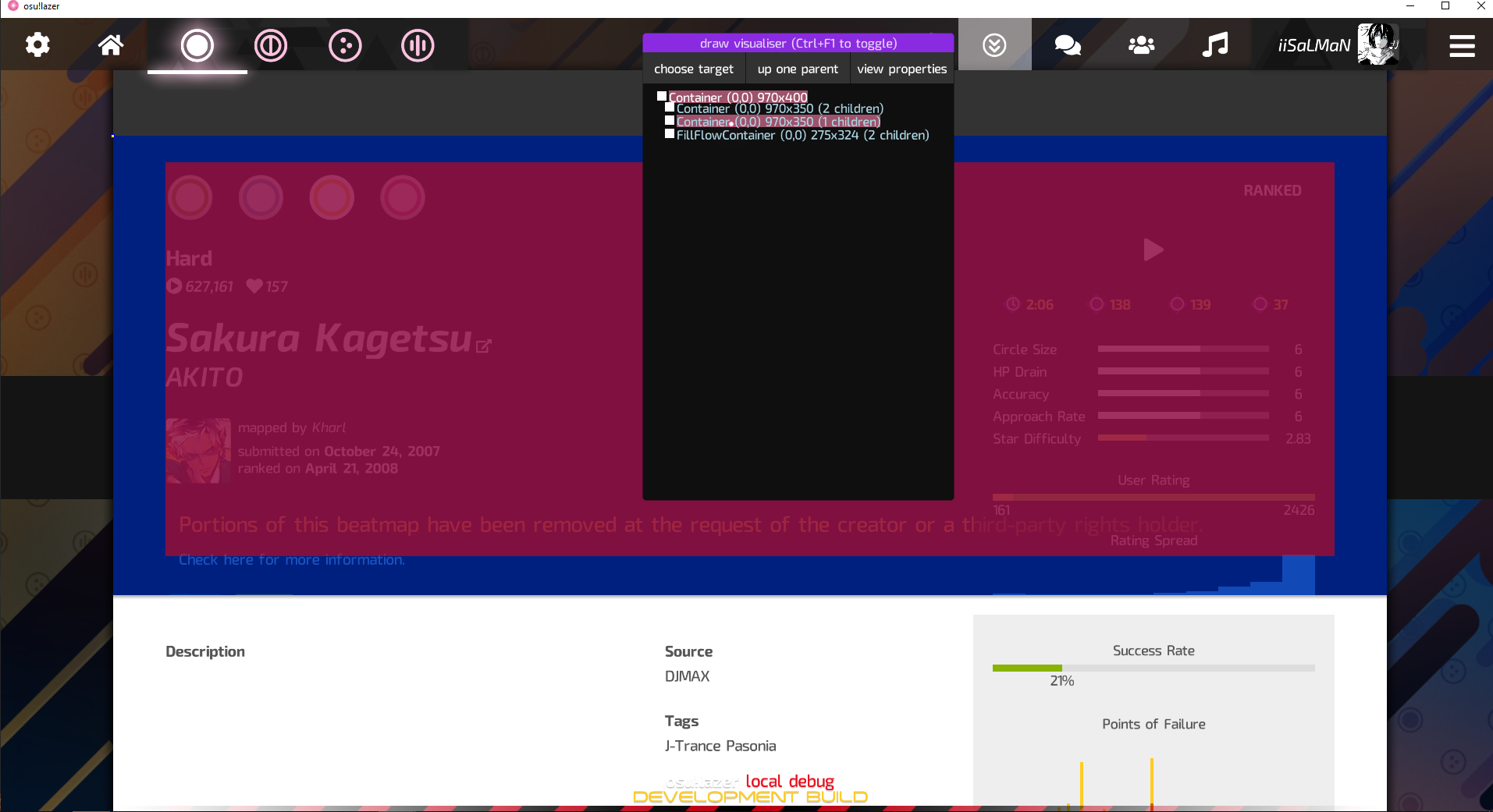 Improve vertical flexibility of BeatmapSetOverlay's header by frenzibyte · Pull Request #5067 ...