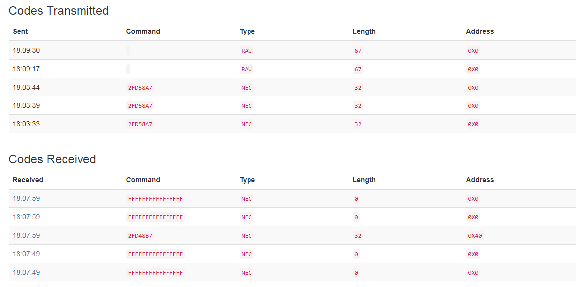 Sent code displayed is wrong · Issue #213 · mdhiggins/ESP8266-HTTP-IR-Blaster · GitHub