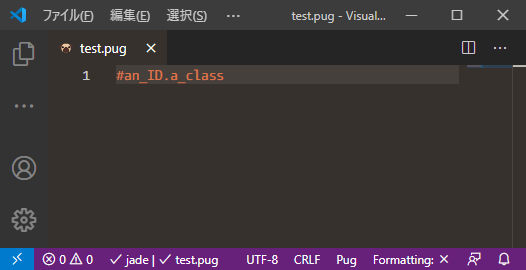 ID and classes are displayed in the same color in Pug file. · Issue #113205 · microsoft/vscode ...