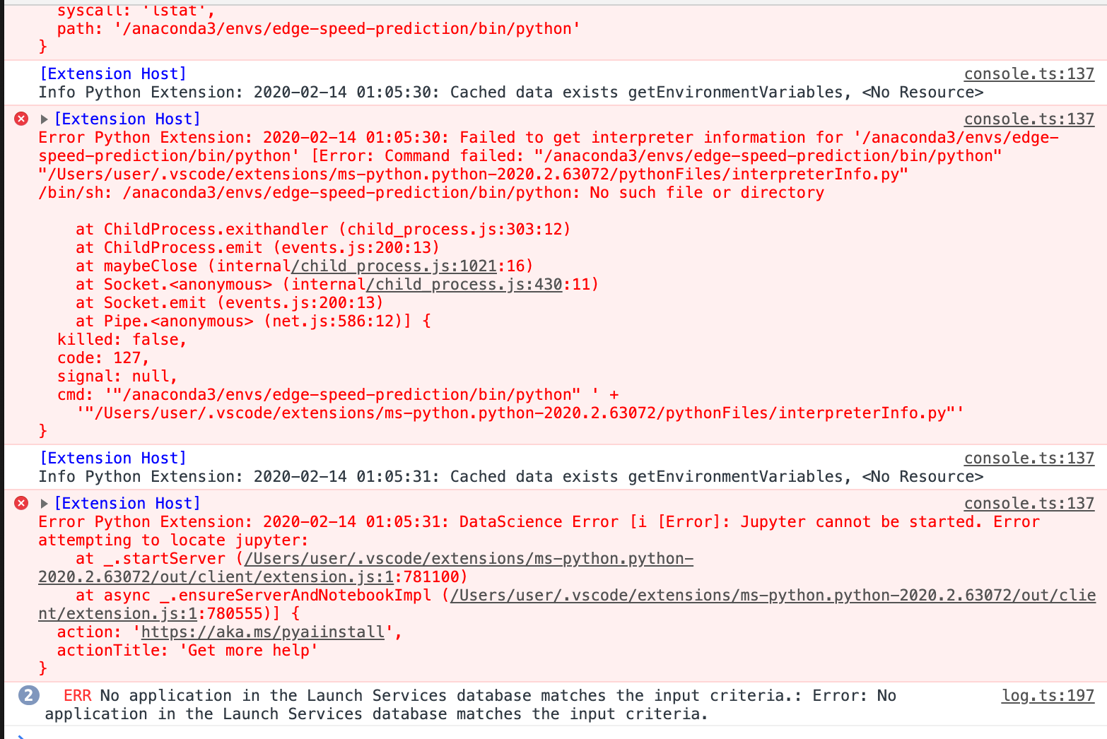 jupyter kernel not found and close immediately · Issue #2301 ...