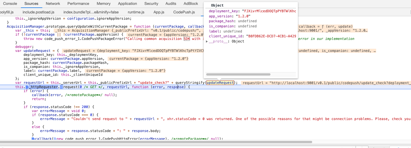 CodePush rn 62.2 Ios 13.3 Fails · Issue #716 · microsoft/code-push · GitHub
