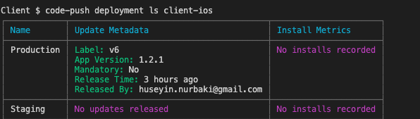 CodePush rn 62.2 Ios 13.3 Fails · Issue #716 · microsoft/code-push · GitHub