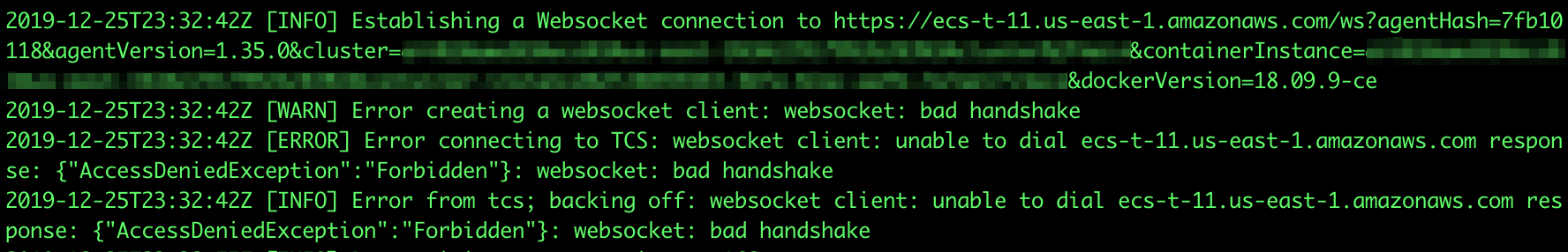 Ecs Agent Fails To Connect When Requiring Securetransport · Issue 2320 · Aws Amazon Ecs Agent
