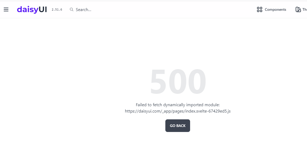 Error 500 · Issue 1799 · Saadeghidaisyui · Github