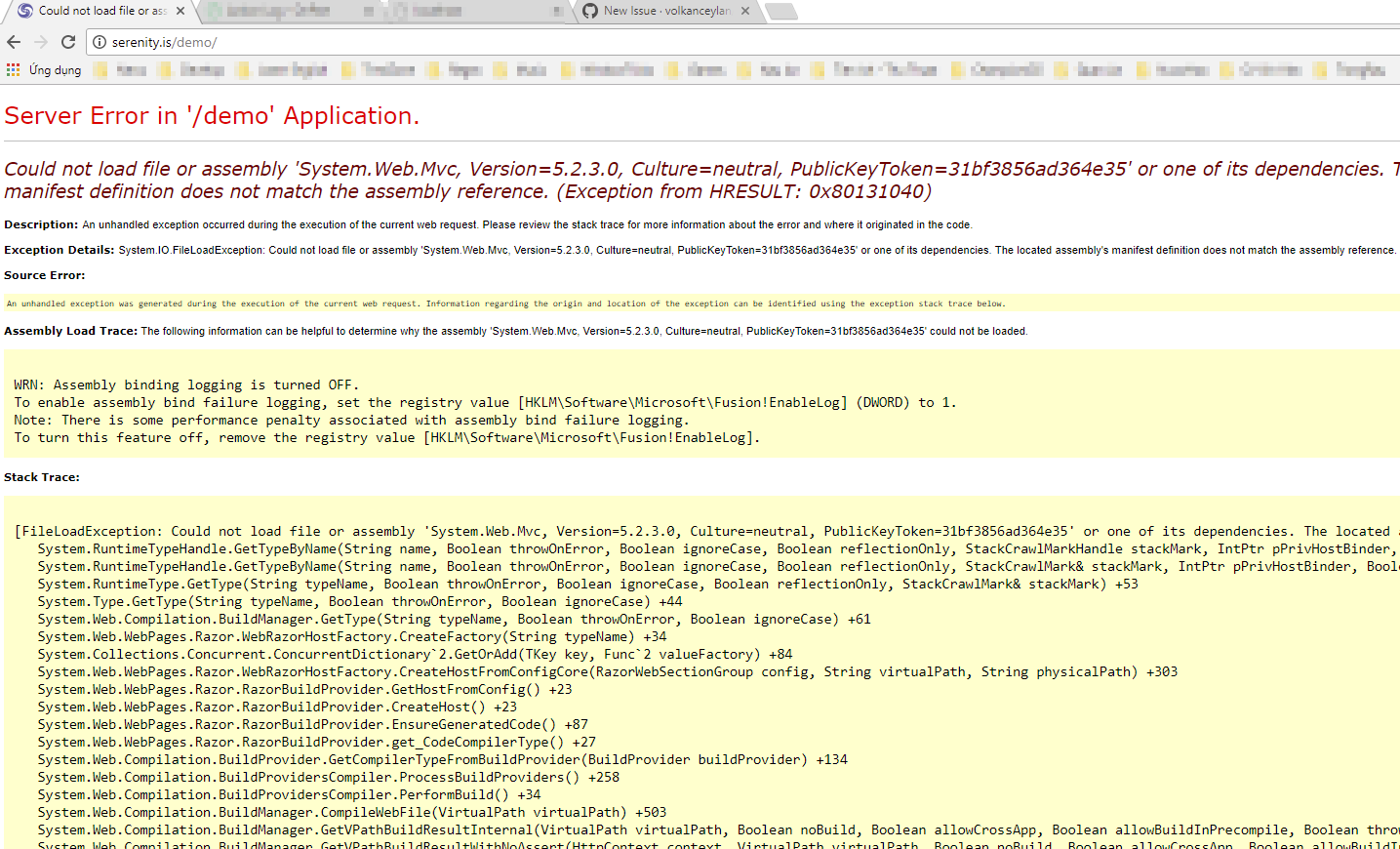Serenity demo does not work right now · Issue #3262 · serenity-is/Serenity · GitHub