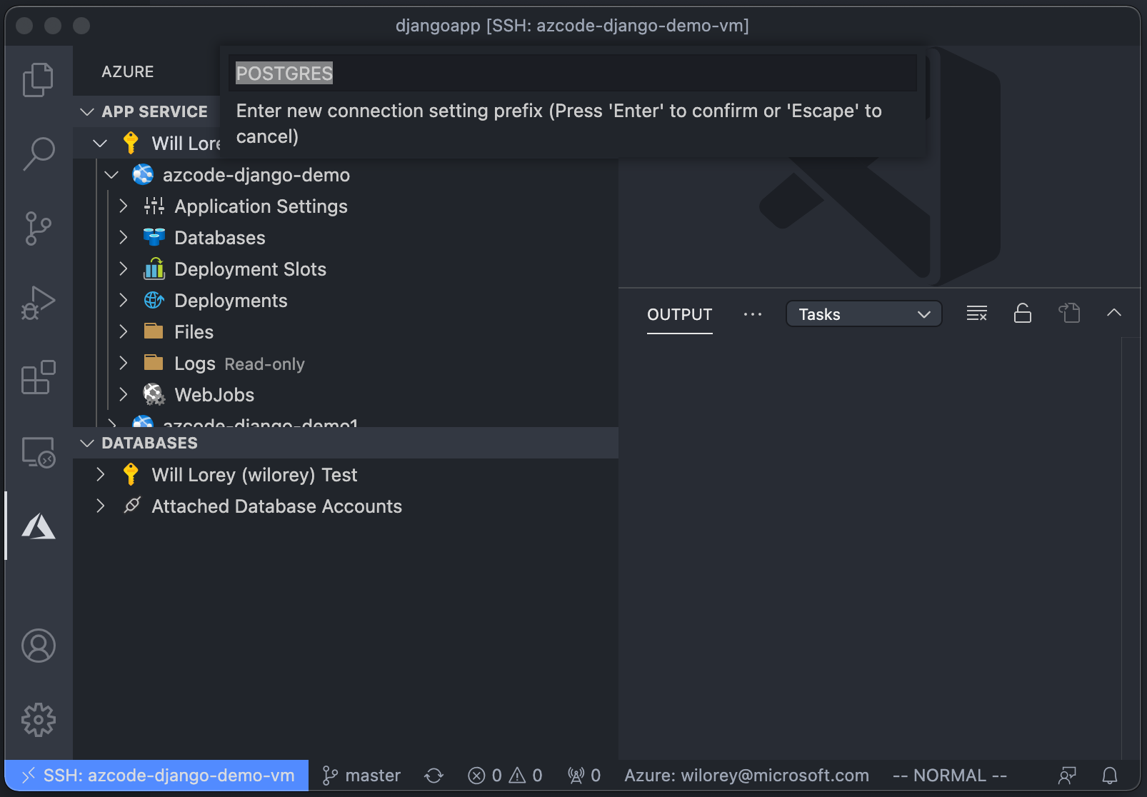 No Creation Notification When Linking A New Postgres Database In App Service · Issue 1805