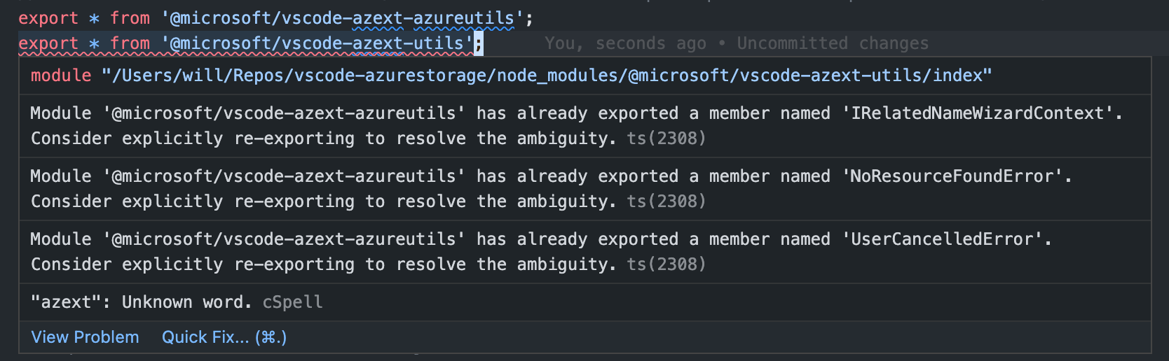 Dont Double Export From The Split Ui Packages · Issue 1073 · Microsoftvscode Azuretools · Github 