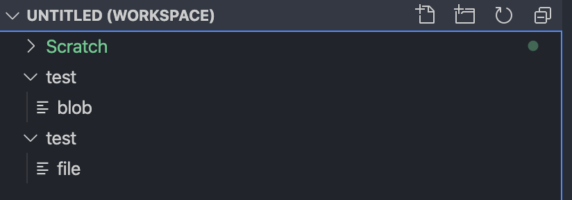 Adding to workspace fails to list the resource in File Explorer when there is a resource with ...