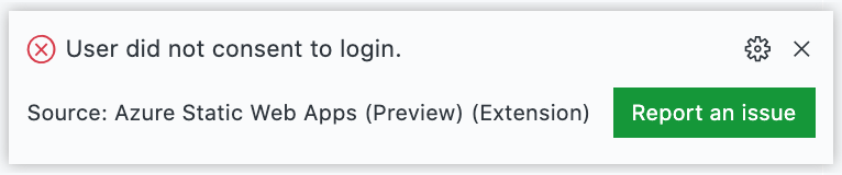 Canceling out of GitHub sign-in throws an error · Issue #237 · microsoft/vscode ...