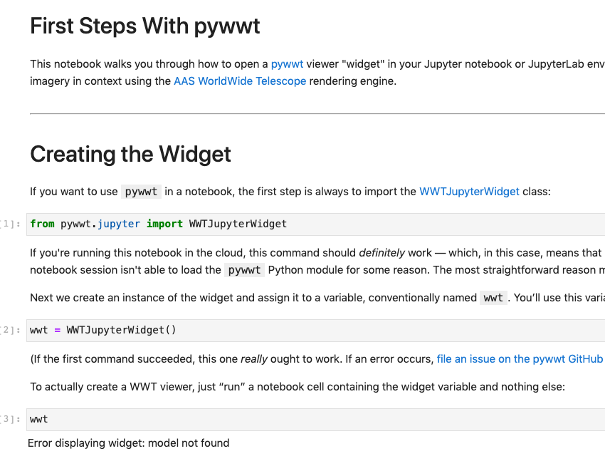 WWT Notebooks failing under JupyterLab 2 · Issue #272 · WorldWideTelescope/pywwt · GitHub