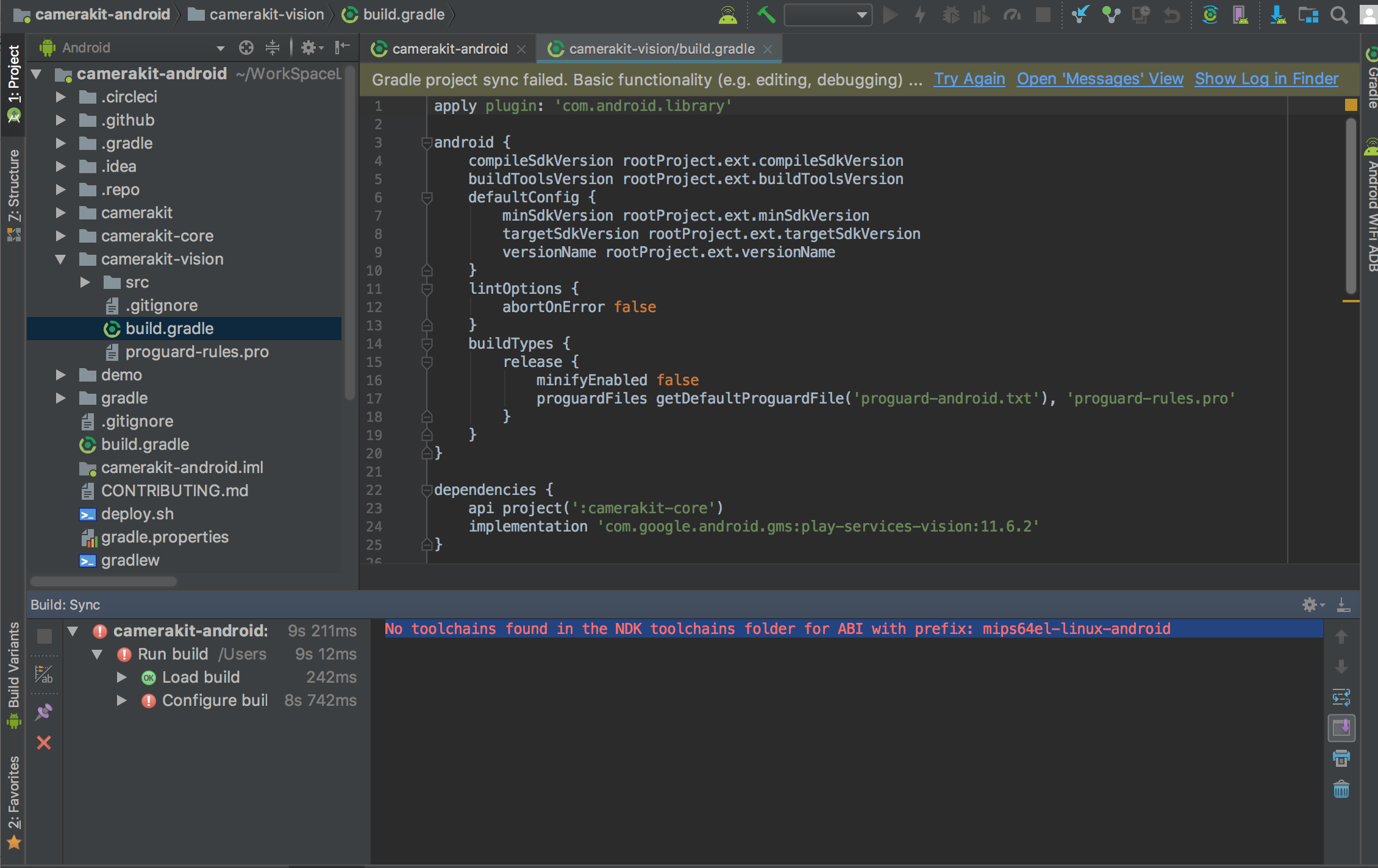 No Toolchains Found In The Ndk Toolchains Folder For Abi With Prefix Mips64el Linux Android