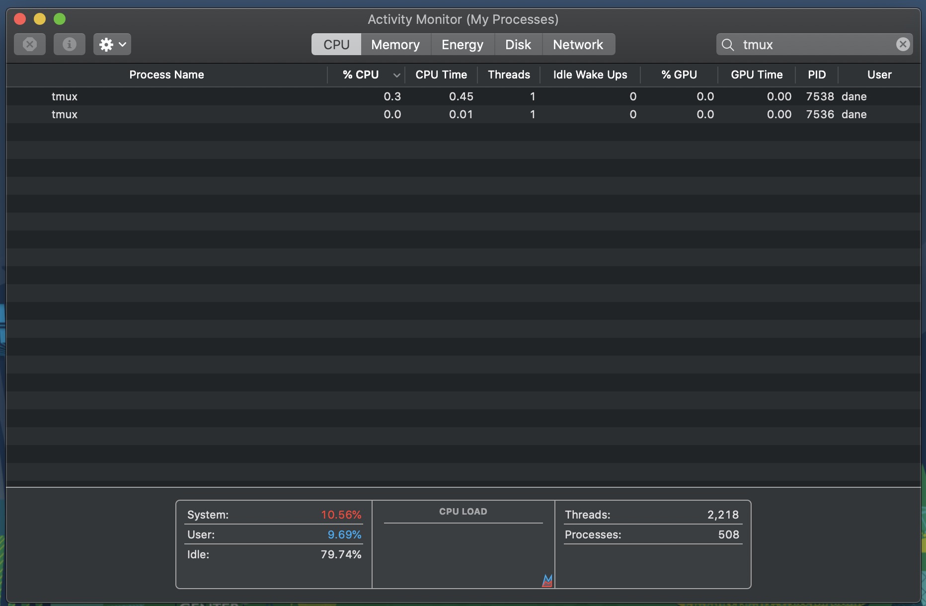 Bug: Dracula theme causes MBP fans to go crazy · Issue #32 · dracula/tmux · GitHub